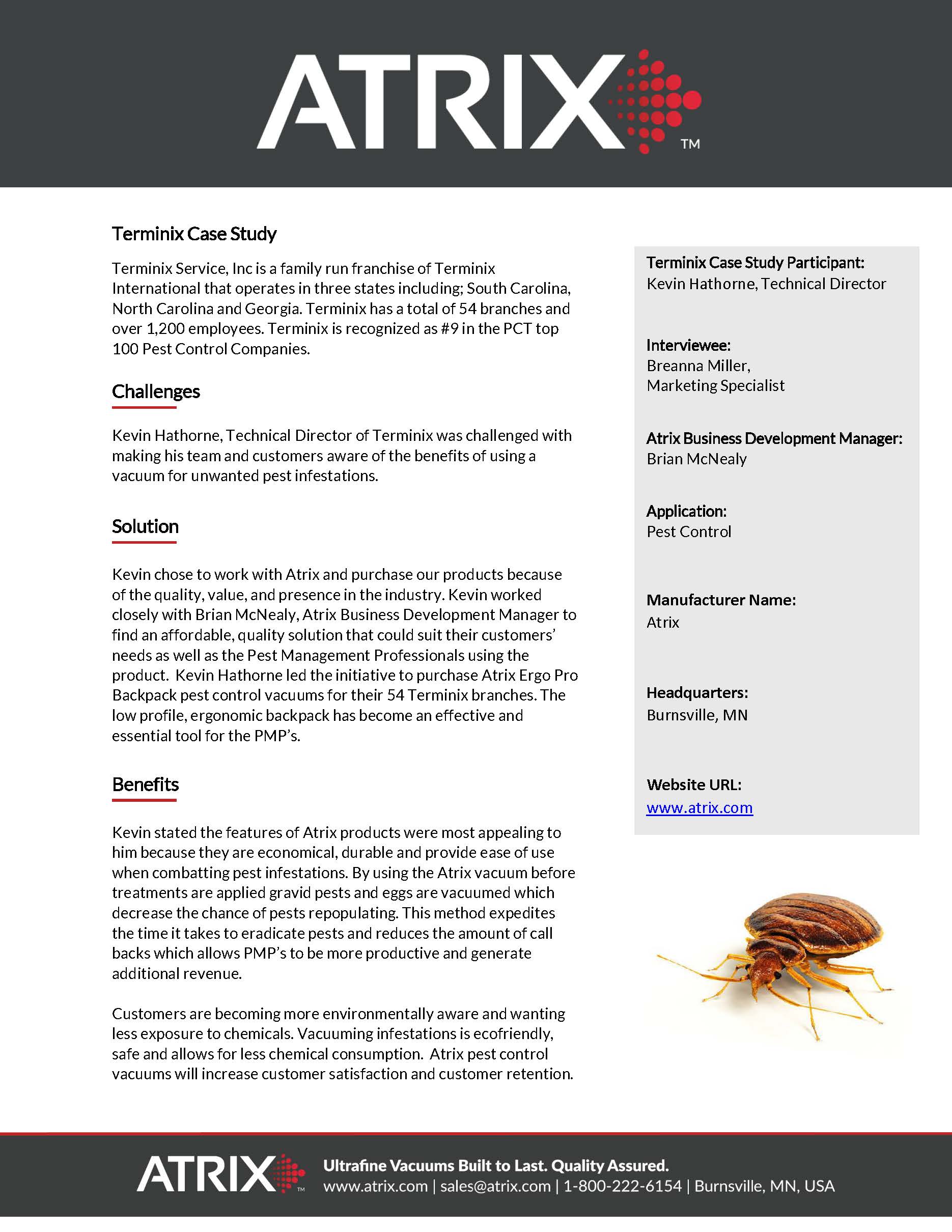 Case Study: Terminix - Atrix