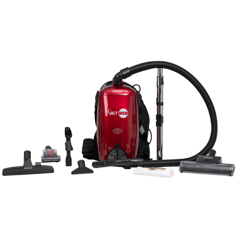 Jet Red HEPA Backpack Vacuum - Atrix