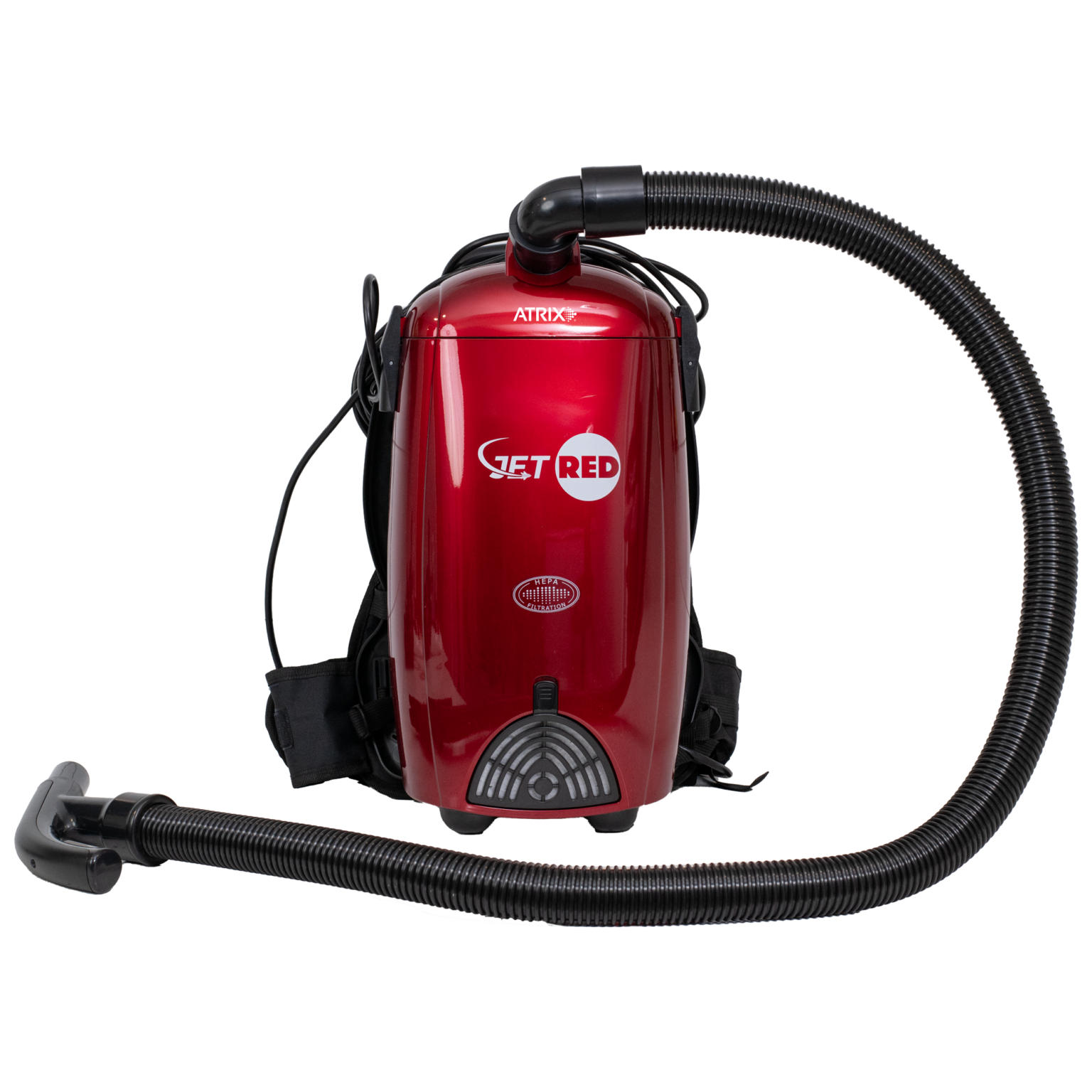Jet Red HEPA Backpack Vacuum - Atrix
