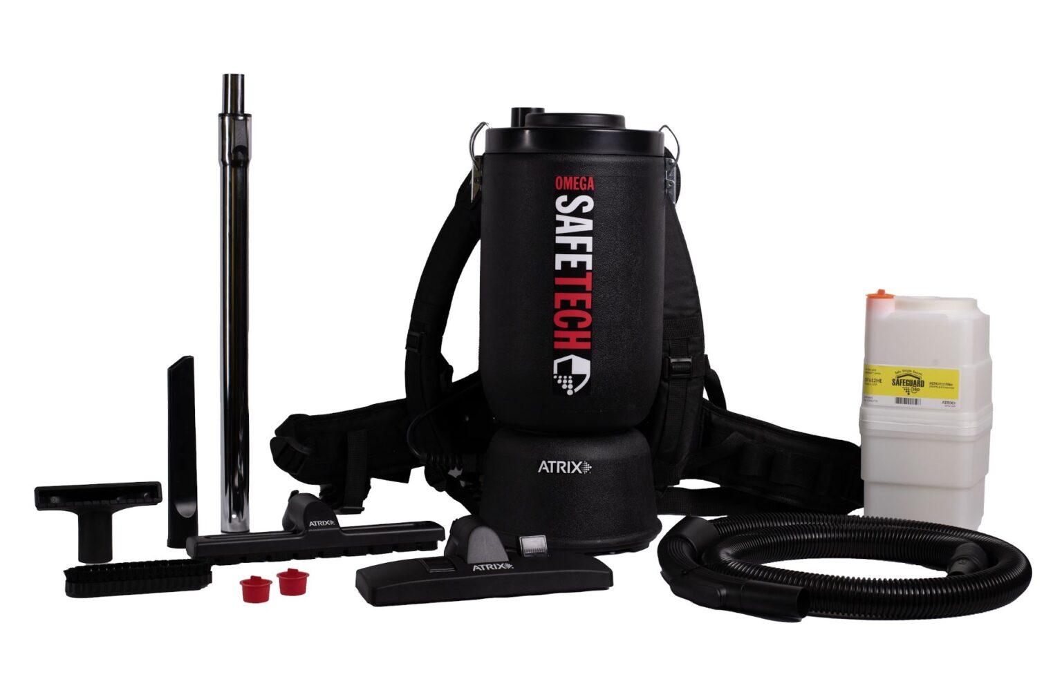 Atrix Omega SafeTech HEPA Backpack Vacuum | ESD-Safe